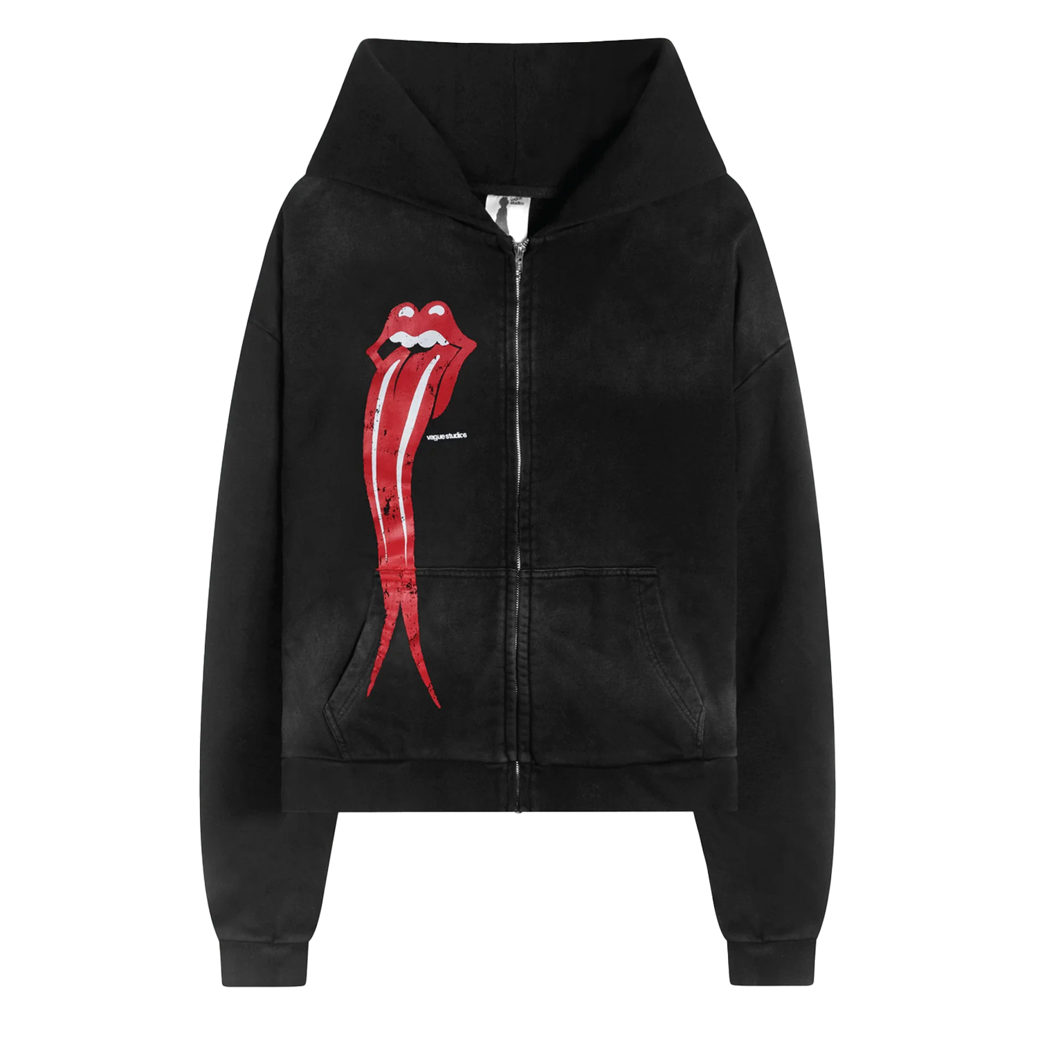 Vague Studios Rolling Zip Up Sweatshirt Black – PIECES