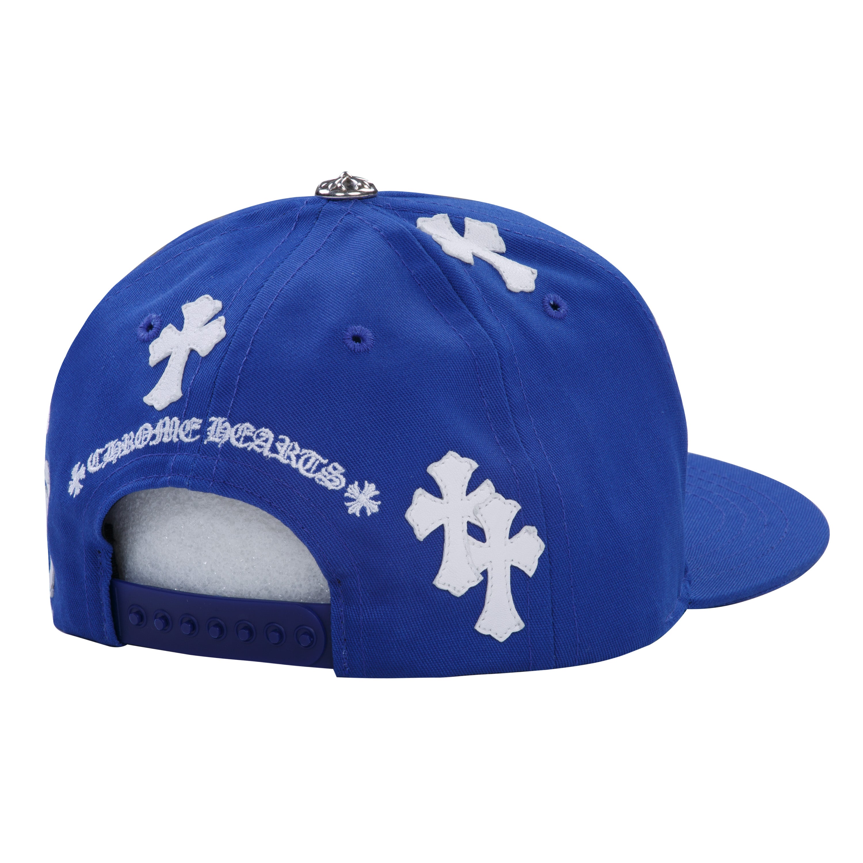 Chrome Hearts Cemetery Cross Patch Baseball Cap Blue – PIECES