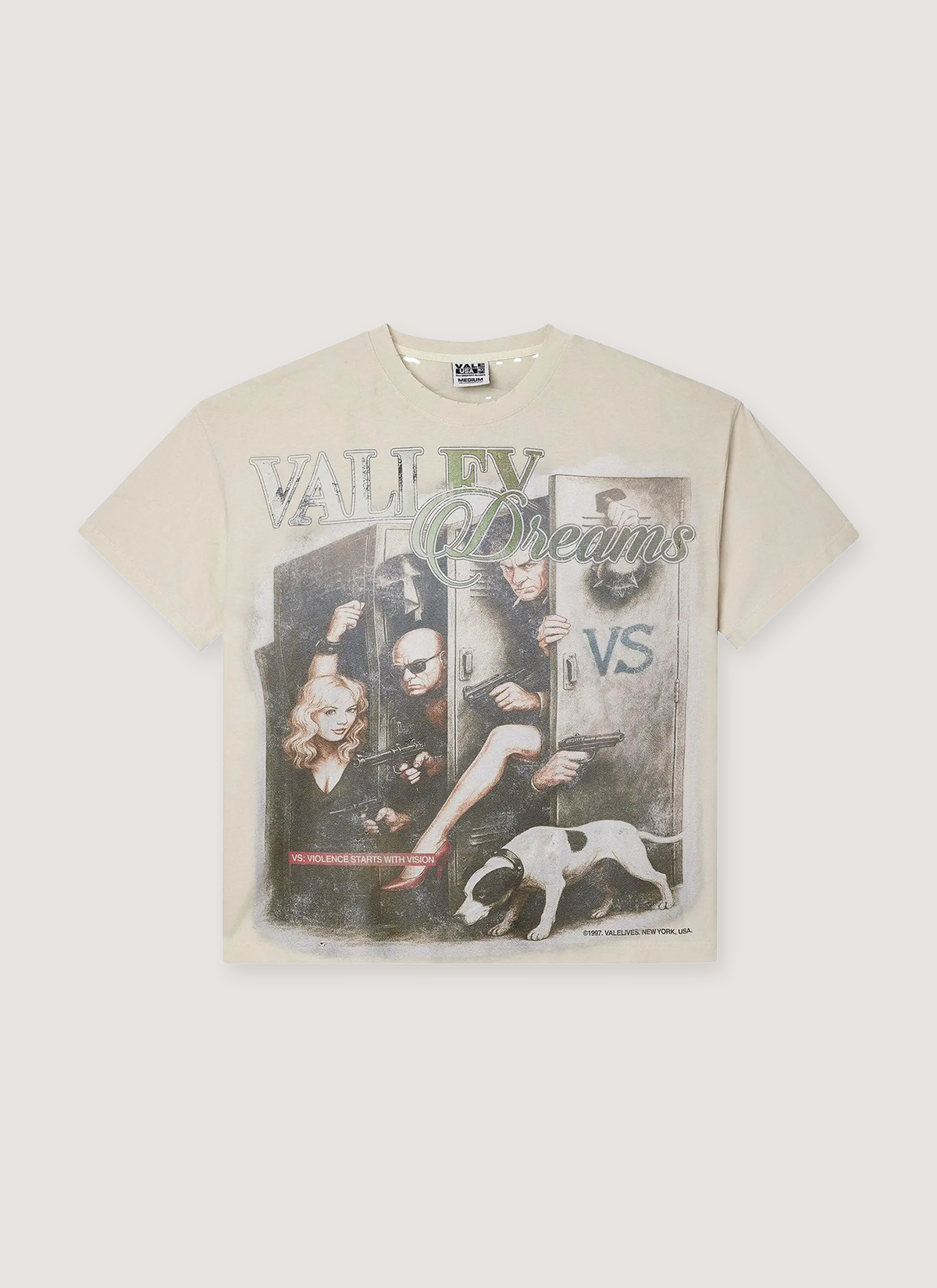 Vale Forever Locker Room Tee Vintage White – PIECES