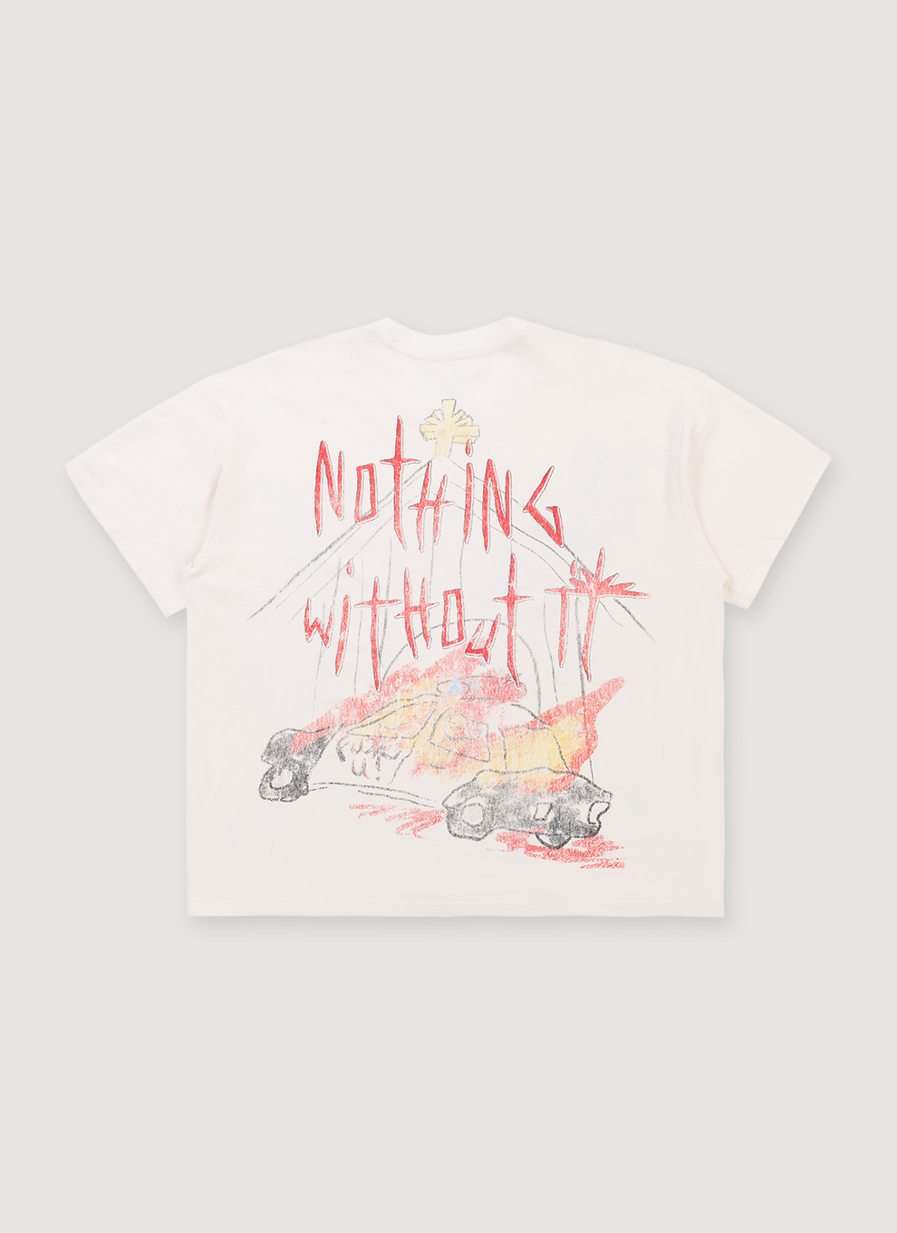 Vertabrae Riot Tee Vintage White – PIECES