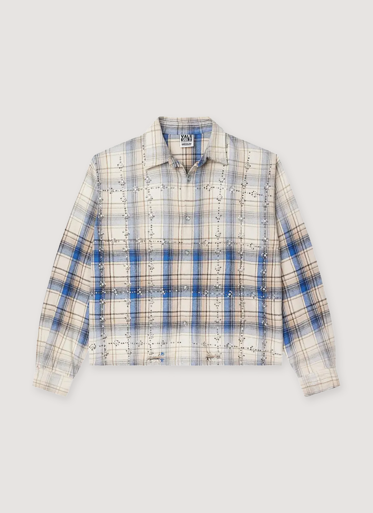 Vale Forever Skyfall Flannel Cream Blue – PIECES