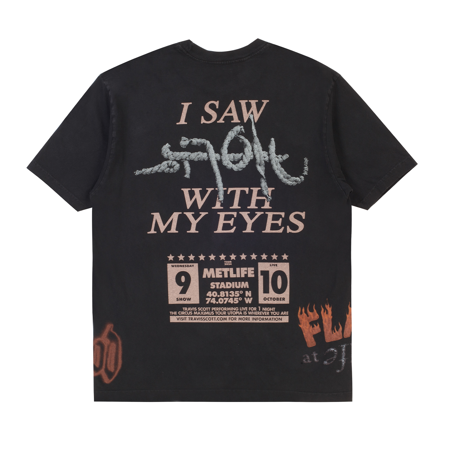 Travis Scott Metlife U Tee Black – PIECES