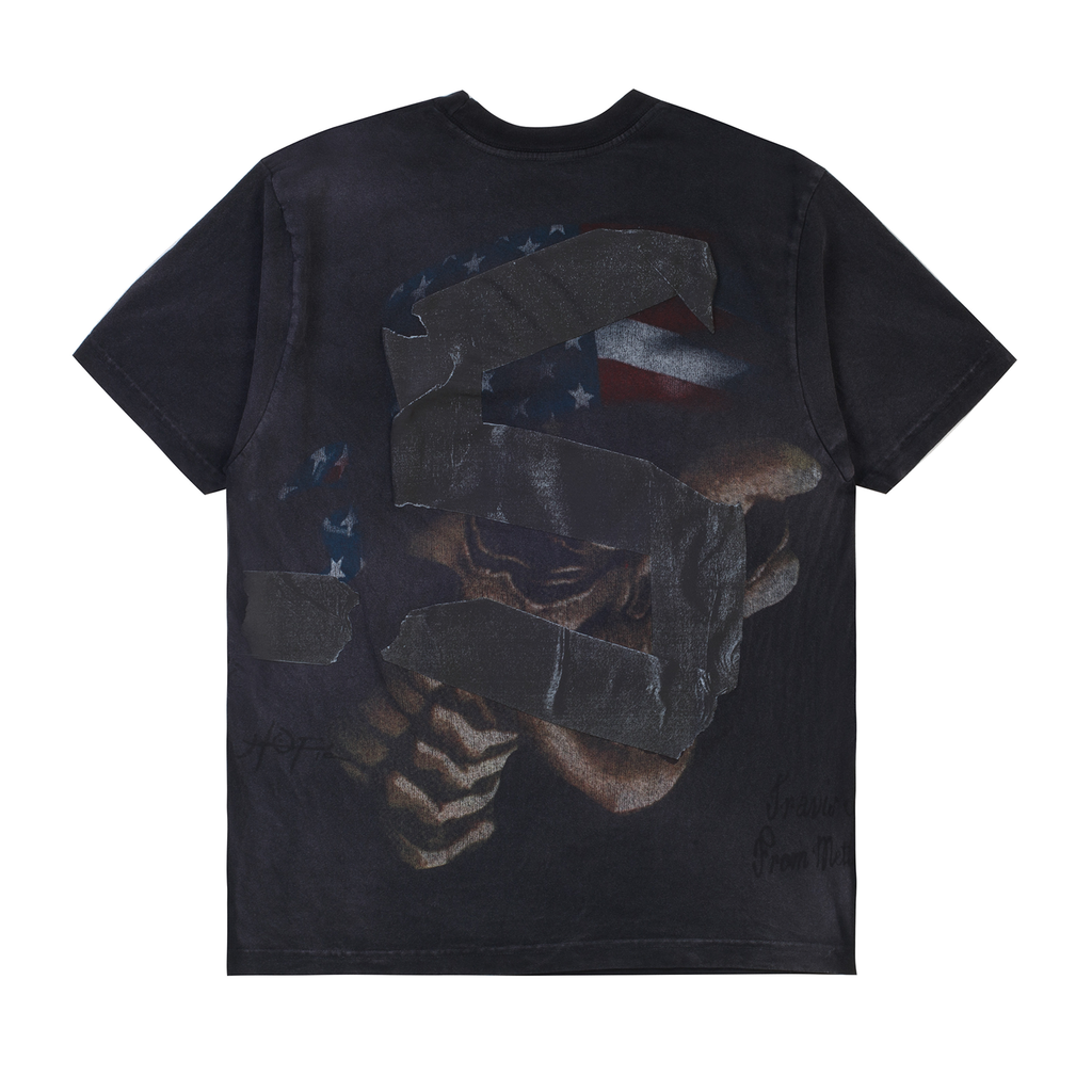 Travis Scott Metlife II Cross Tee Black – PIECES